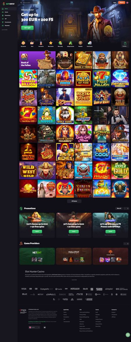 Slot Hunter Casino (2022) 🥇 Review | Games - AskGamblers