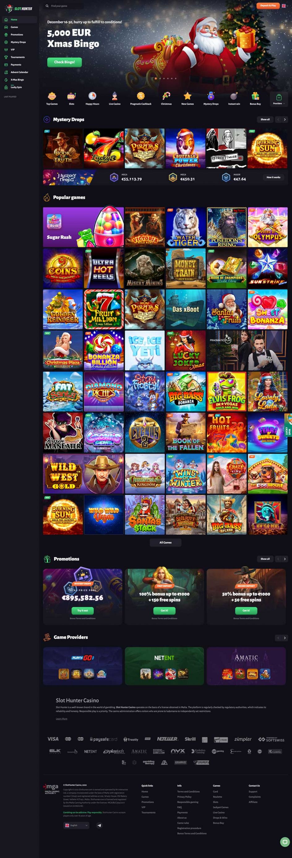Slot Hunter Casino Review (2023) 🥇 Claim Exclusive Bonuses