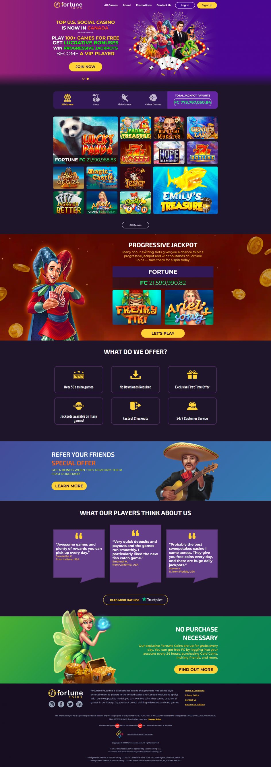 Fortune Coins Casino Review (2024) 🥇 Claim Exclusive Bonuses