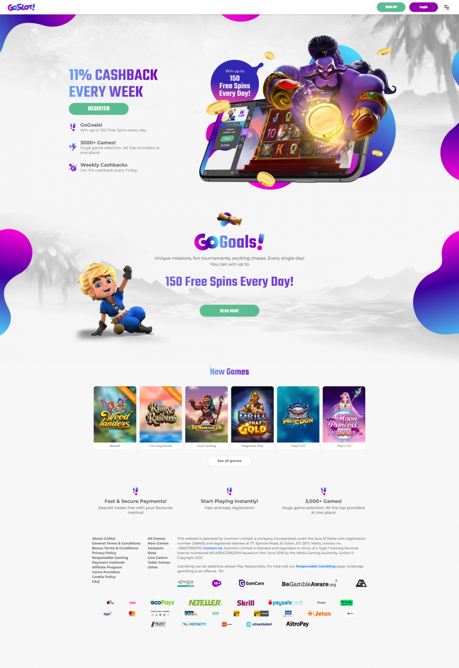 GoSlot! Casino Review (2023) 🥇 Claim Exclusive Bonuses