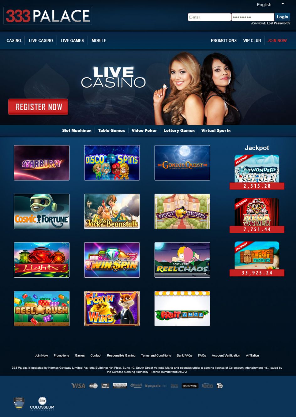 333 Palace Casino (2024) | Is it Legit and Safe?