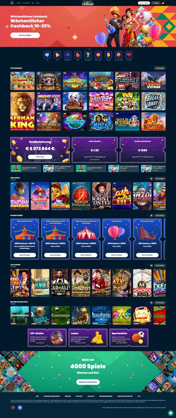 Rollino Casino Test (2024) | Ist es seriös?