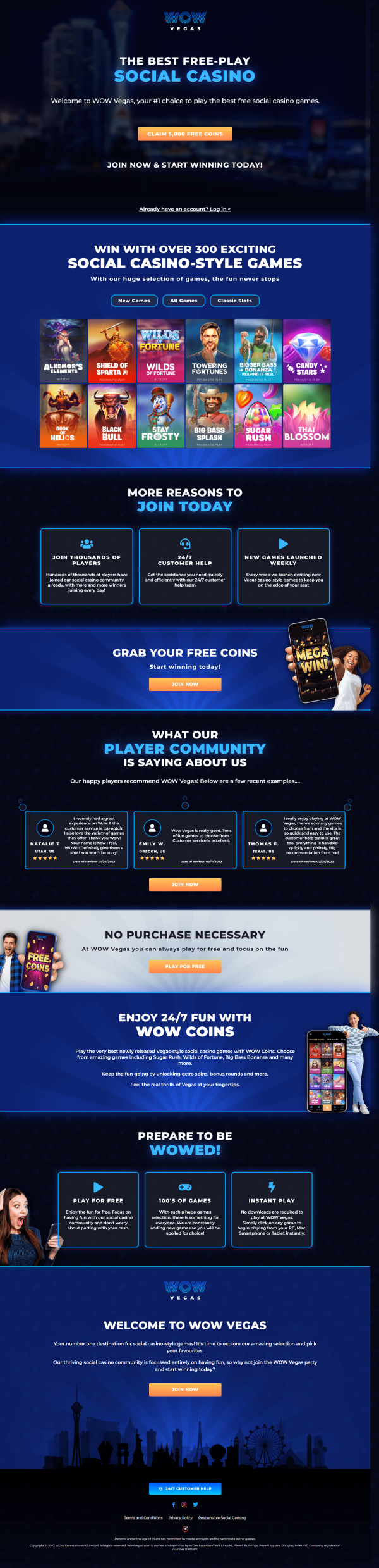 WOW Vegas Casino Review (2024) | Is it Legit?