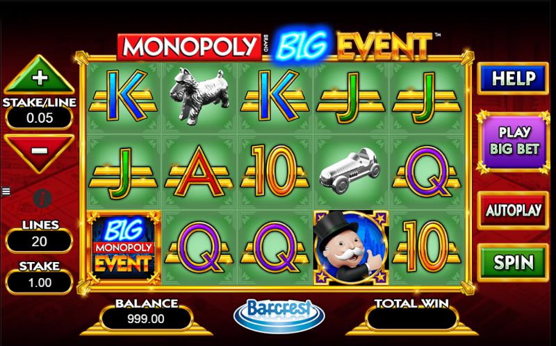 Monopoly Big Event Slot Review 🥇 (2026) - RTP & Free Spins