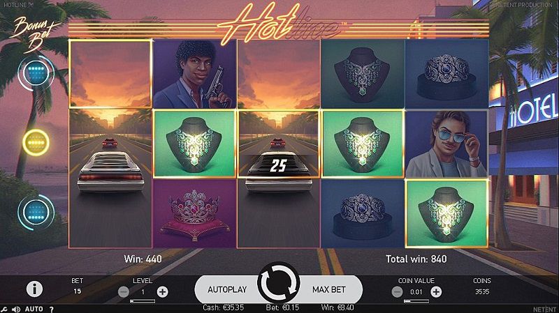 Hotline Slot Review 🥇 (2026) - RTP & Free Spins