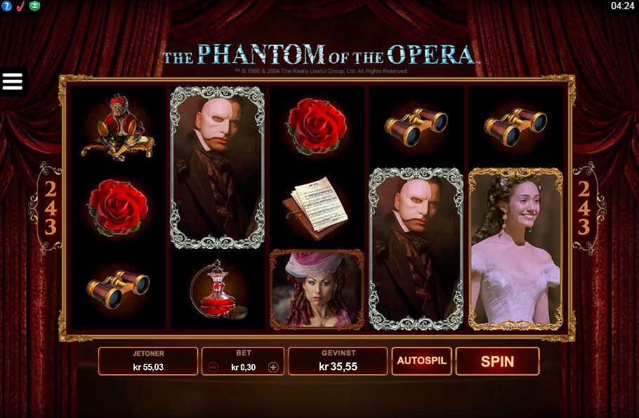The Phantom of the Opera Slot Review 🥇 (2026) - RTP & Free Spins