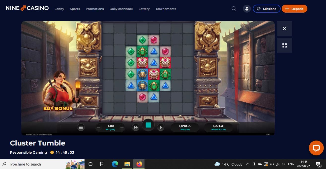 Cluster Tumble Slot Review 🥇 (2026) - RTP & Free Spins