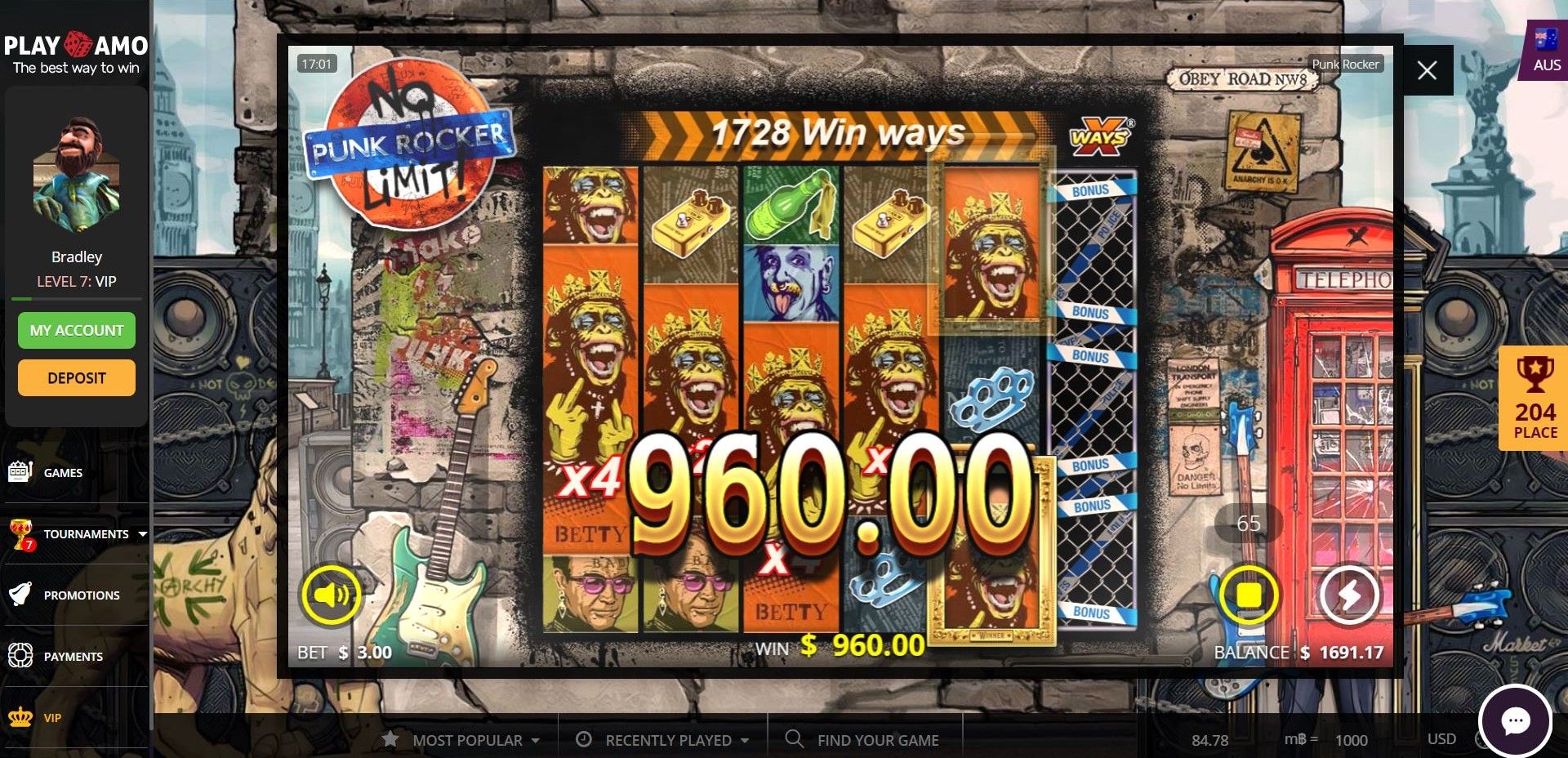 Punk Rocker Review 🥇 (2024) - RTP & Free Spins