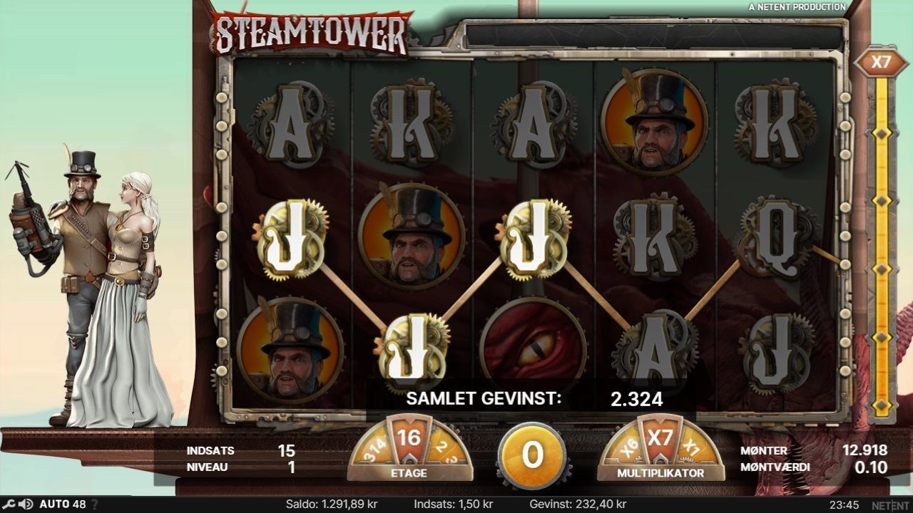 Steam Tower Slot Review 🥇 (2026) - RTP & Free Spins