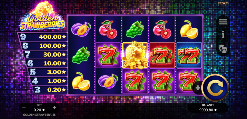 Reseña de Tragamonedas Golden Strawberries 🥇 (2025) | RTP y Giros Gratis