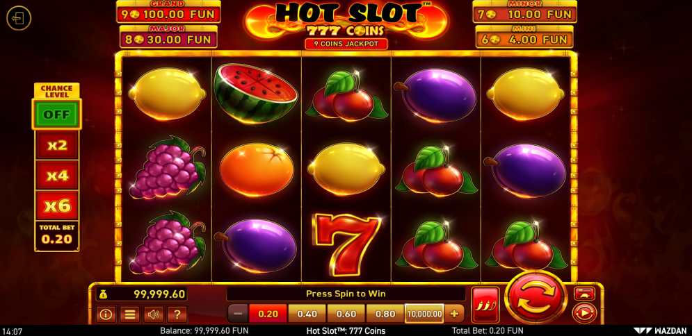 Hot Slot™: 777 Coins Slot 評判（ 2024 ）| ボーナスと還元率