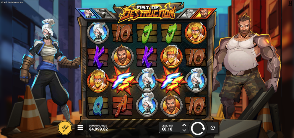 Caça-níquel Fist of Destruction Análise 🥇 Como Jogar (2024) | RTP