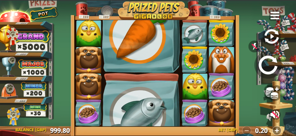 Prized Pets Gigablox Slot Review 🥇 (2025) - RTP & Free Spins
