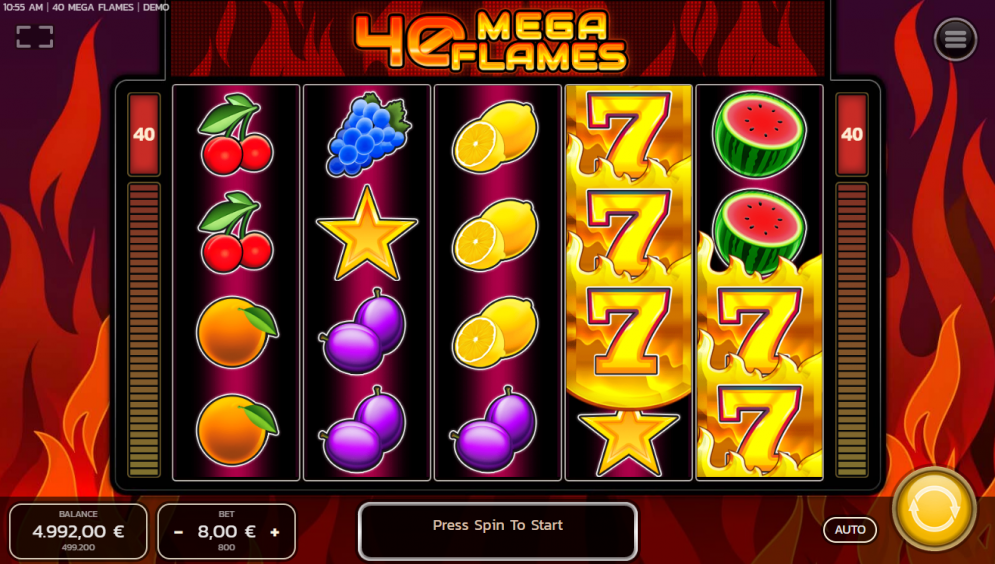 40 Mega Flames Slot Review 🥇 (2024) - RTP & Free Spins