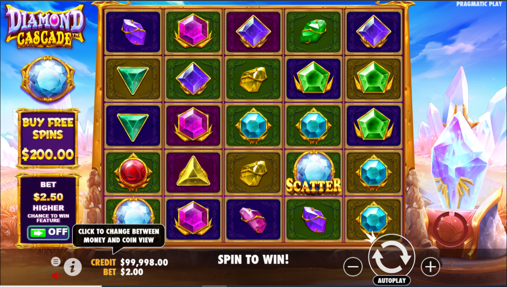 Diamond Cascade Slot Review 🥇 (2025) - RTP & Free Spins