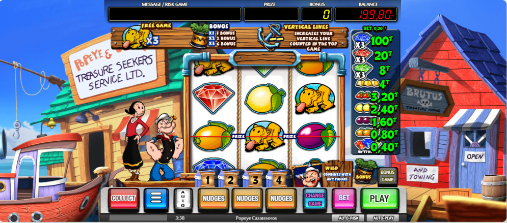 Popeye Cazatesoros Slot Bewertung 🥇 (2024) | RTP & Freispiele