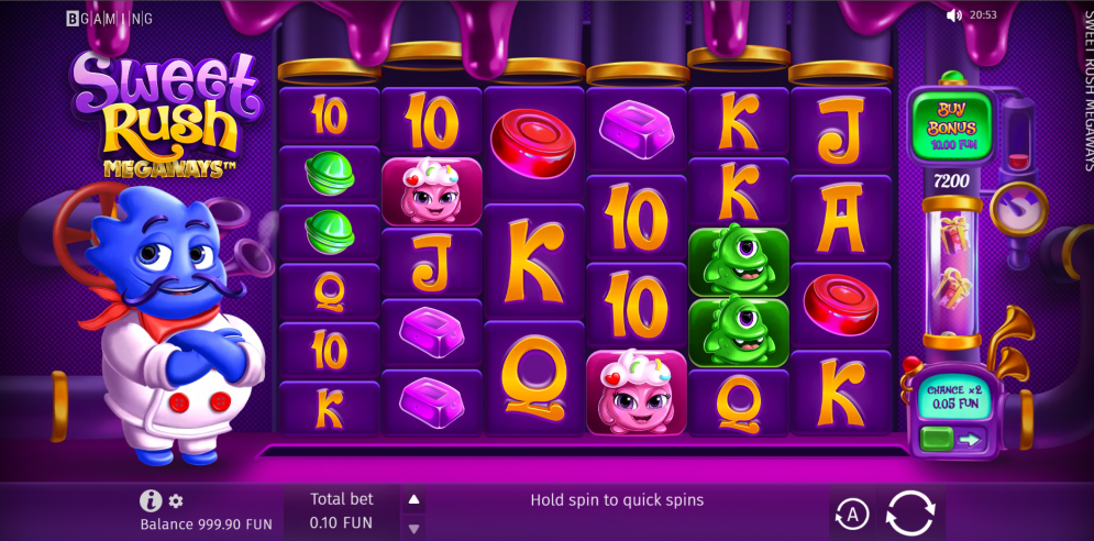 Caça-níquel Sweet Rush MEGAWAYS Análise 🥇 Como Jogar (2024) | RTP