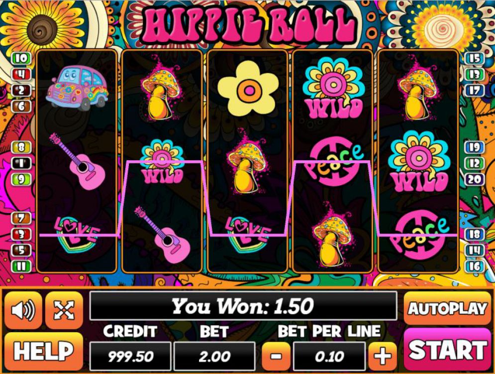 Hippie Roll Review 🥇 (2025) - RTP & Free Spins