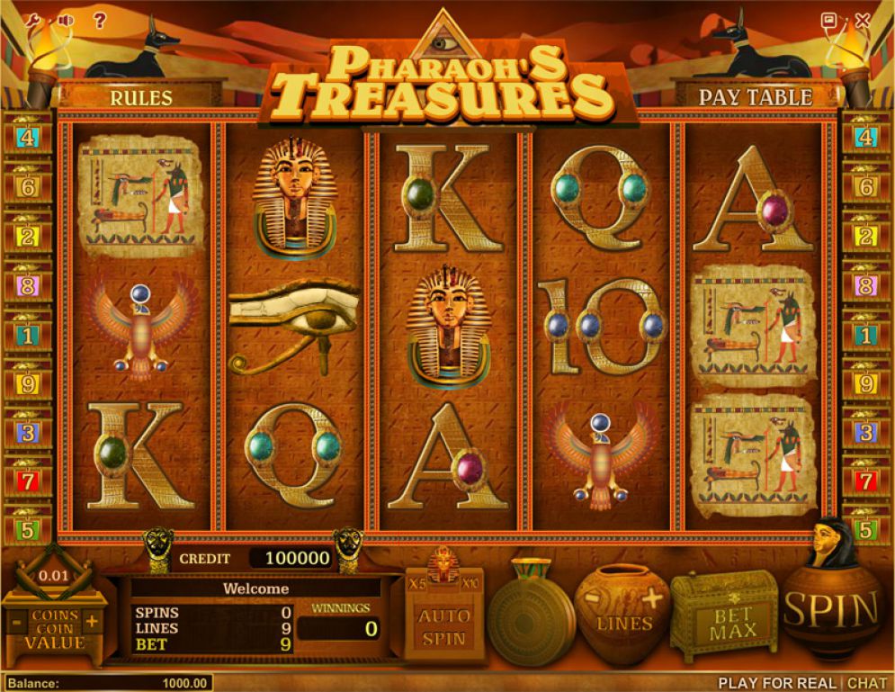 Pharaoh's Treasure Slot Review 🥇 (2025) - RTP & Free Spins