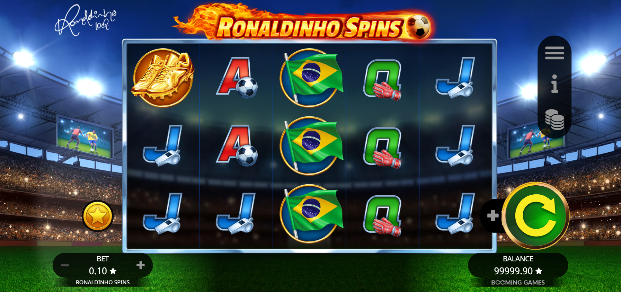 Ronaldinho Spins Slot Review 🥇 (2025) - RTP & Free Spins
