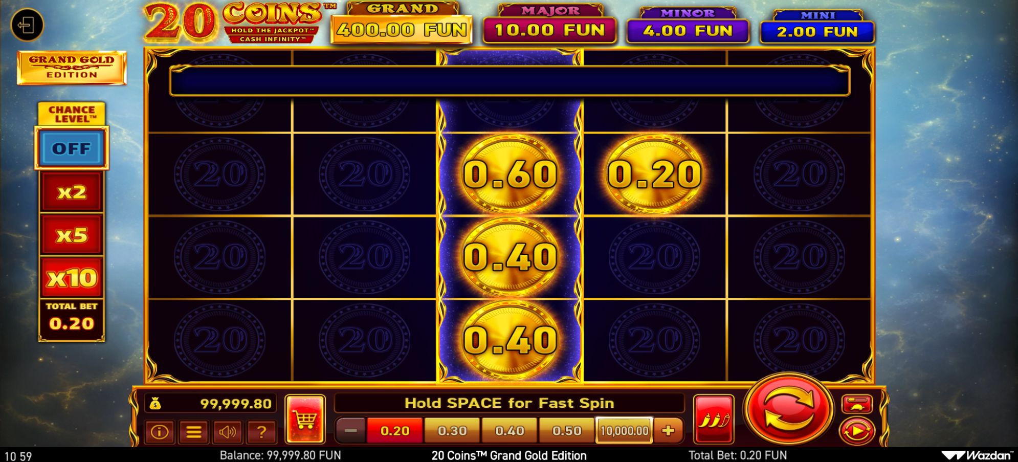 Reseña de Tragamonedas 20 Coins Grand Gold Edition 🥇 (2025) | RTP y Giros Gratis