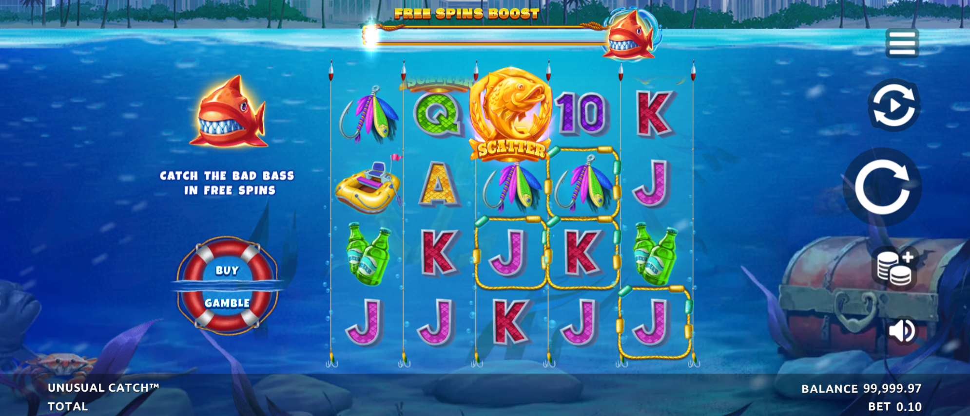 Reseña de Tragamonedas Unusual Catch 🥇 (2024) | RTP y Giros Gratis