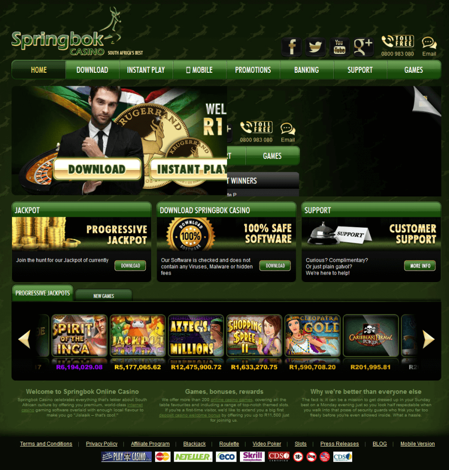 Springbok Casino (2022) | Review | Games - AskGamblers